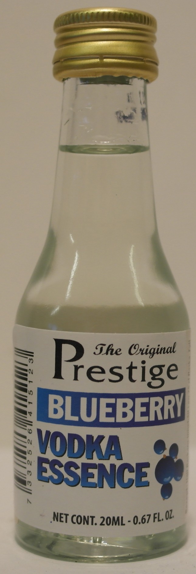 Prestige Blåbær Vodka.